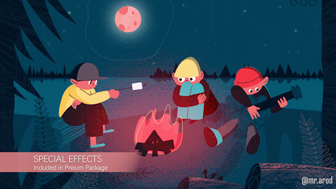 Custom design animation in 4 styles by Liadora | Fiverr