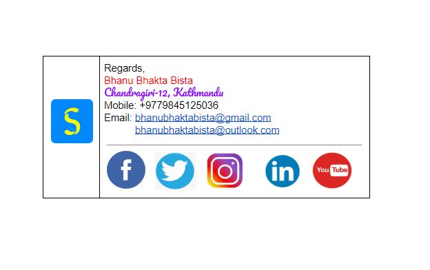 Create world class clickable email signature by Bhanubhaktabist | Fiverr