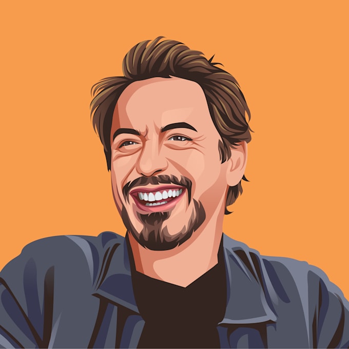 Draw cartoon vector portrait with your face by Djuwitadsgn | Fiverr