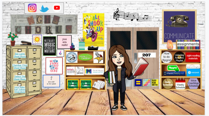 Create A Custom Bitmoji Classroom By Erinbarksdale Fiverr