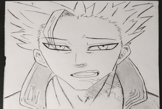 Drawing your favorite anime character by Scarlettitan | Fiverr