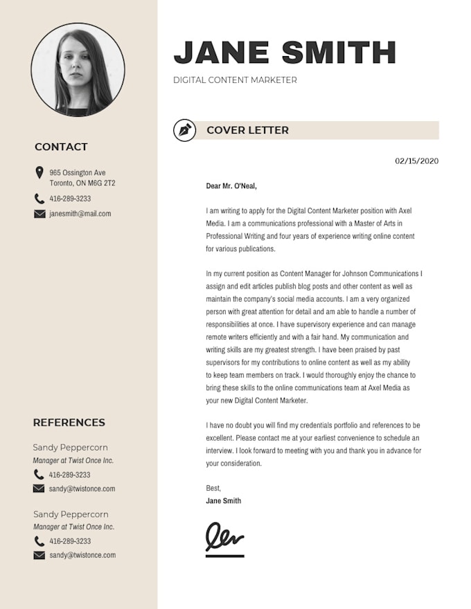 Top Cover Letter Examples In 2020 For All Professions