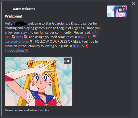 Create you a discord welcome message by Caseyva | Fiverr