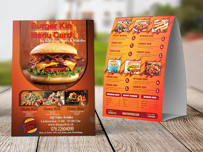 Create your vip eye catching food menu design by Sdflyers | Fiverr