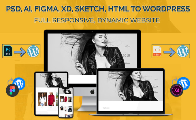 Convert psd, ai, figma, xd, sketch, html to wordpress website using ... Convert psd, ai, figma, xd, sketch, html to wordpress website using ...