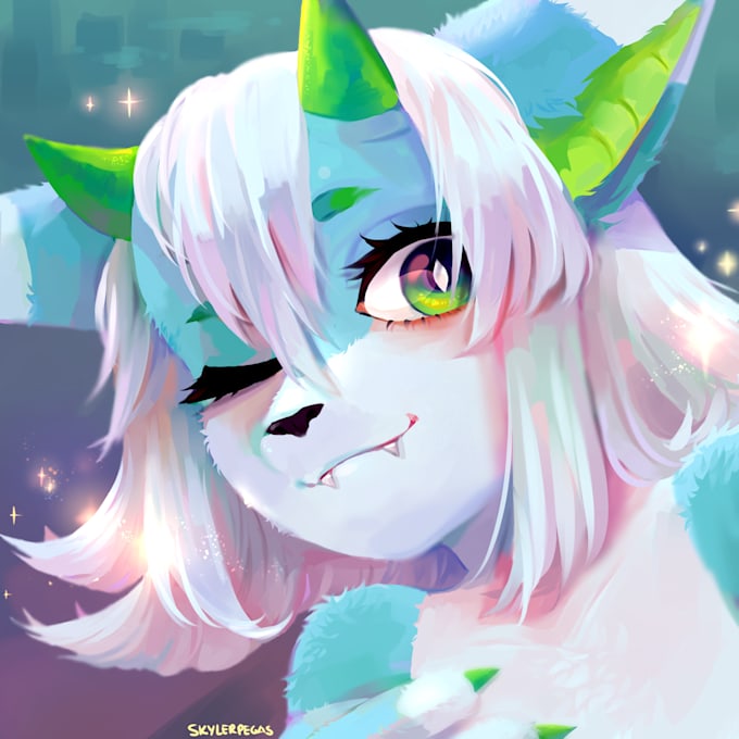 Draw a furry icon by Skylerpegas | Fiverr