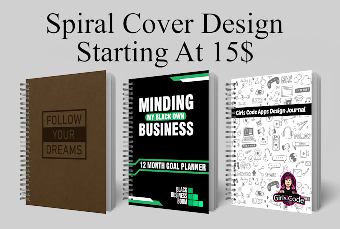 Design notebook journal cover and interior pages by M_ismail_art | Fiverr