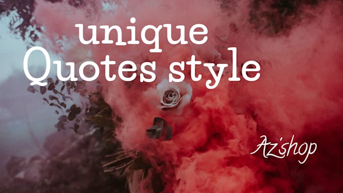 Create unique quotes design by Mochielou | Fiverr