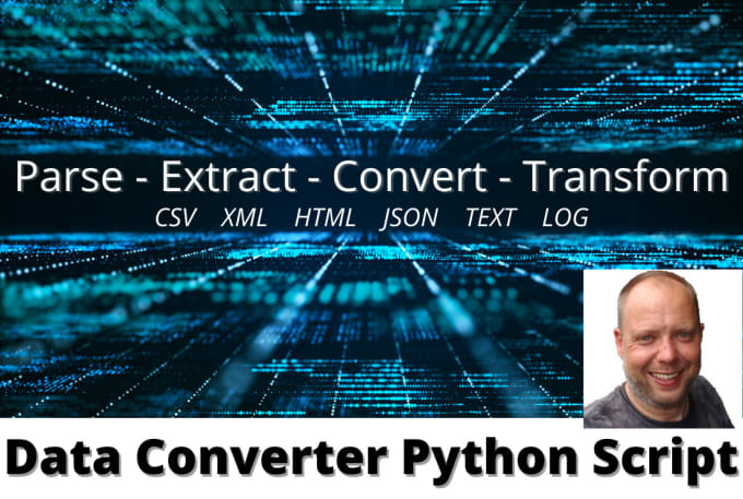 Create A Python Script For Converting Html Xml Json Csv Txt Log Files By Serhiirb Fiverr