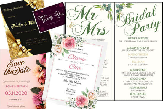 Creatively design your wedding programs by Quikgraphics | Fiverr