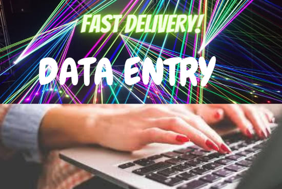 Do data entry work in excel fast and accurate by Virtualhadiqa | Fiverr