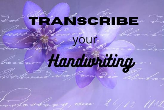 Transcribe handwritten and typed notes by Jacqidunbar | Fiverr