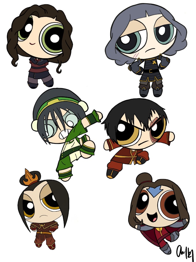 Make a powerpuff girls ppg illustration of a photo or character by ...