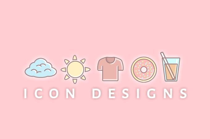 Design flat custom icons by Angelarteu | Fiverr