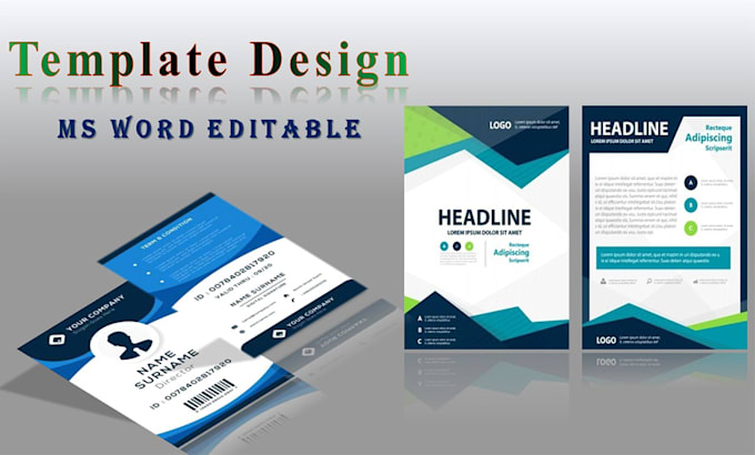 Design unique template in ms word editable by Mdsumonmia309 | Fiverr
