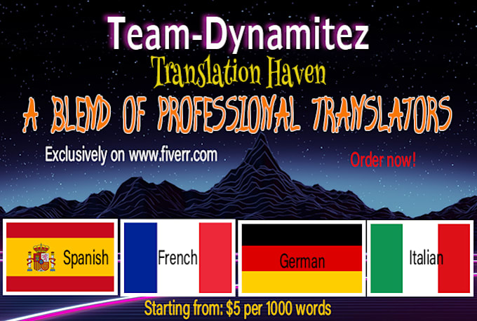 Manually handle your spanish translation projects by Dynamitez | Fiverr