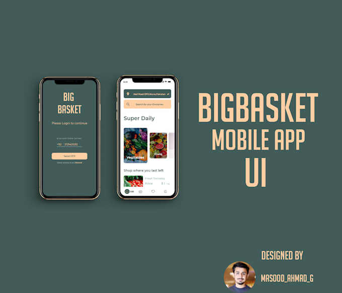 Make minimal mobile app ui ux design for android or ios by Masood_ahmad ...