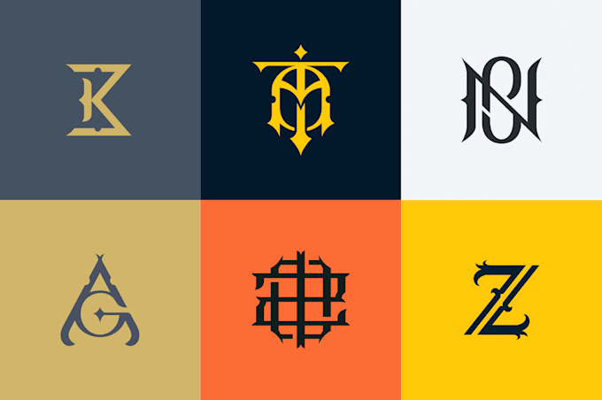 Design a hand drawn custom monogram logo by Rhendyjasmin | Fiverr