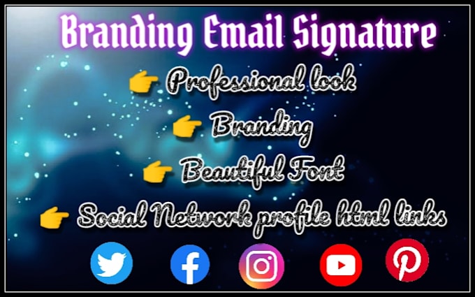 Create world class email signatures for brand identity by Eprahimjosh ...