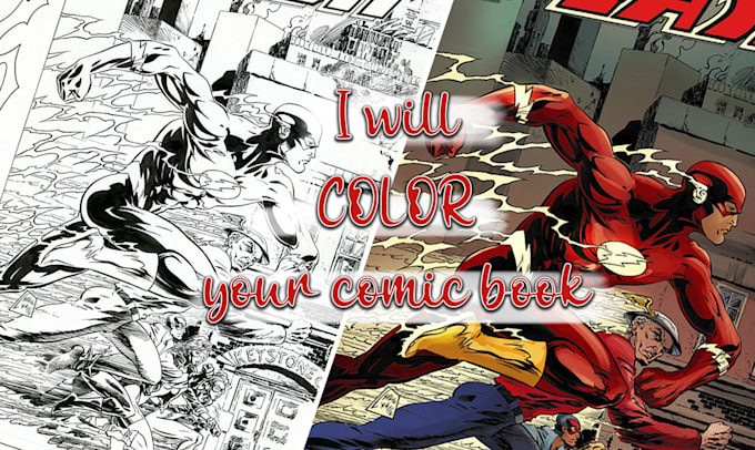 Professionally color your comic book pages by Francescaoz | Fiverr