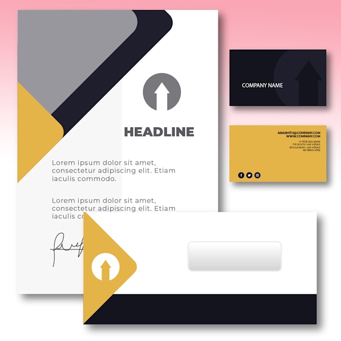 Namecard,letterhead and envelope design for you by Zeinlegacy | Fiverr