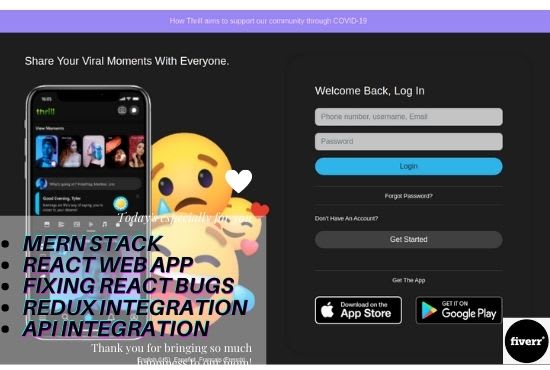 Develop mern stack web app or fix react website by Sshahzaiib | Fiverr