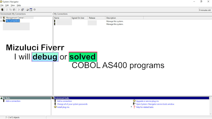 Debug or solved cobol as400 programs by Mizuluci | Fiverr