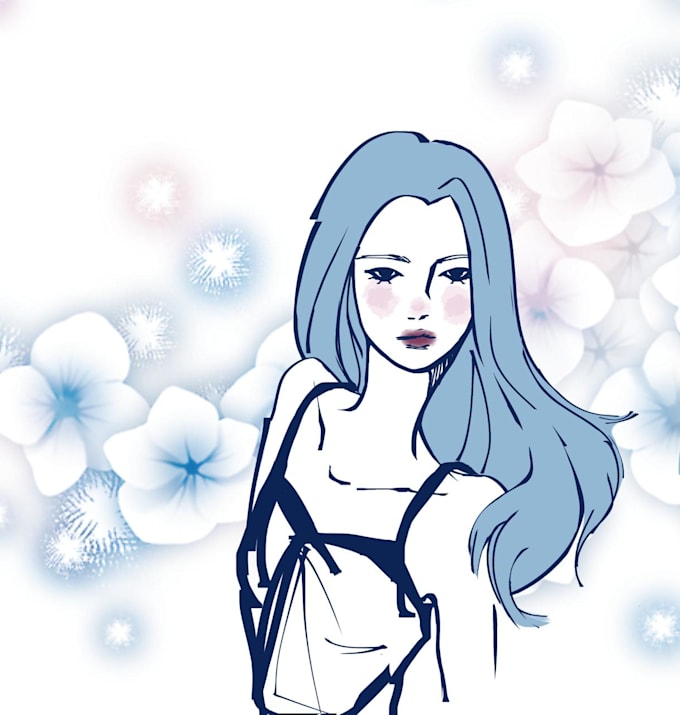 Draw 2000s style dreamy fashion style illustrations by Valeriahhh | Fiverr