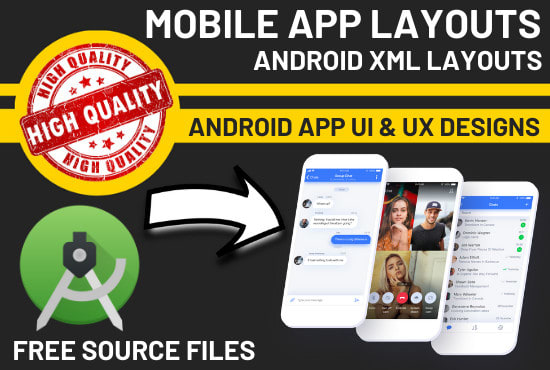 Design mobile app layouts in android studio by Itechtrends | Fiverr