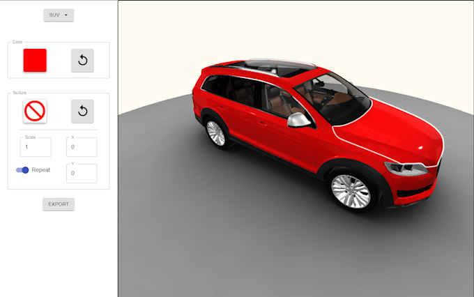 Create webgl 3d configurator for your product by Manvelarz | Fiverr