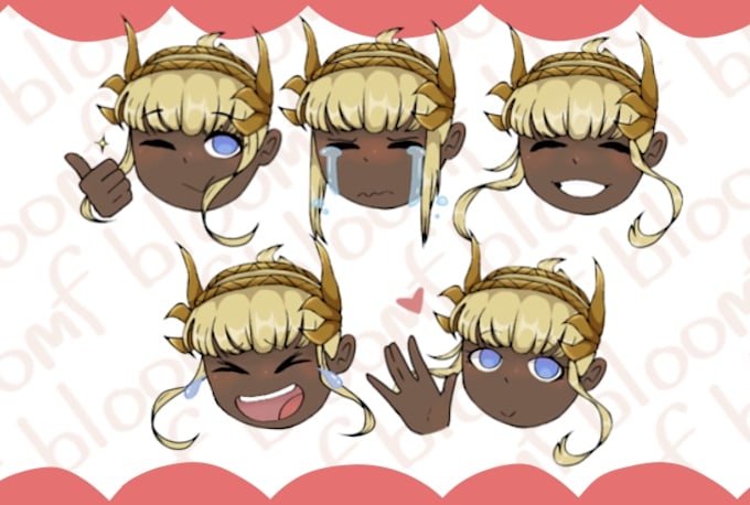 Draw cute twitch emotes for you by Bafoom | Fiverr