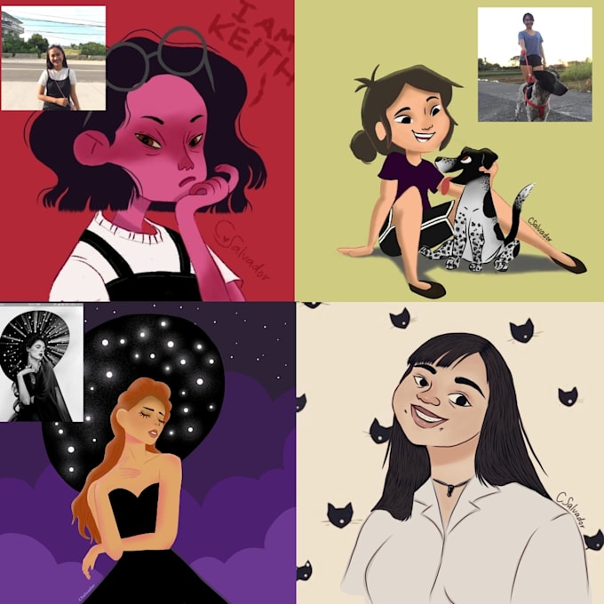 Draw anything into cartoon by Watermeloncyd | Fiverr