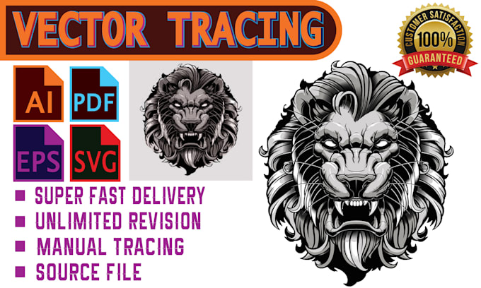 Redraw any image or logo into vector ai, pdf, eps, png, svg high ...