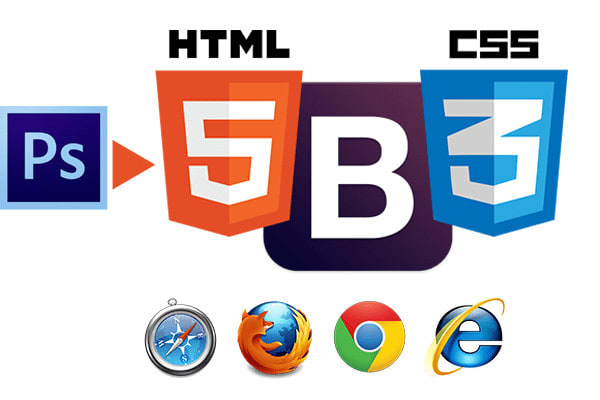 Be Your Front End Web Developer Html5 Css3 Bootstrap4 Responsive Website By Javedkk2020 Fiverr 5961