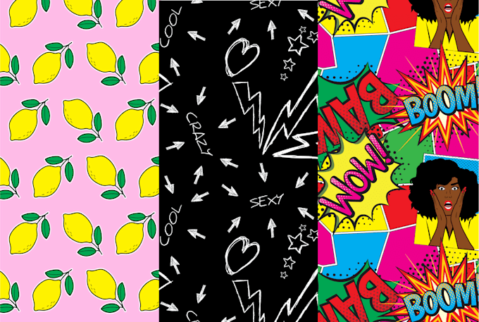 Create hand drawn, unique, cute vector pattern by Sanjapp | Fiverr