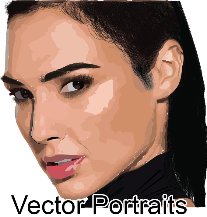 Make your realistic vector portrait of image by Alex0gorden | Fiverr