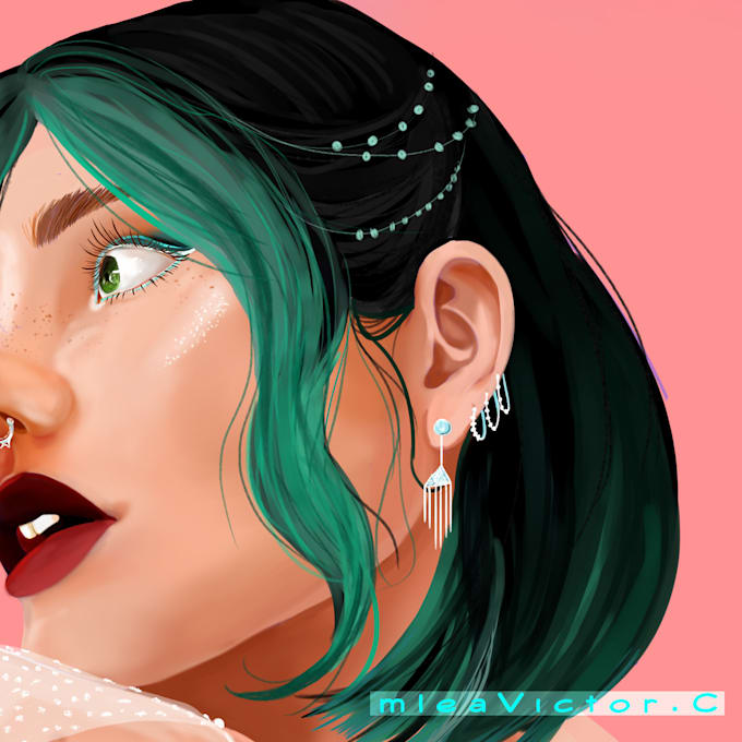 Create colorful profile pictures by Mleavictorc | Fiverr