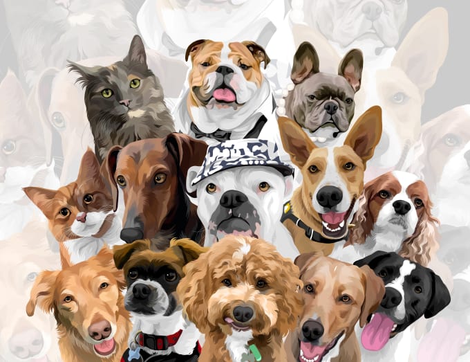 Draw your pet into vector art cartoon by Rama_art | Fiverr Draw your pet into vector art cartoon by Rama_art | Fiverr