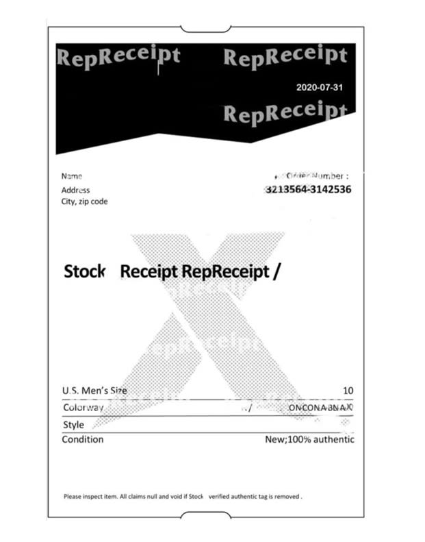 Make your custom stock type receipt read desc by Repreceipt | Fiverr