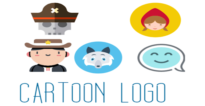 Create cartoon logo design with photo and eps format output by ...