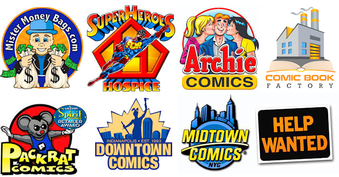 Comic company logo design,3d text effect photoshop by Billapandi | Fiverr