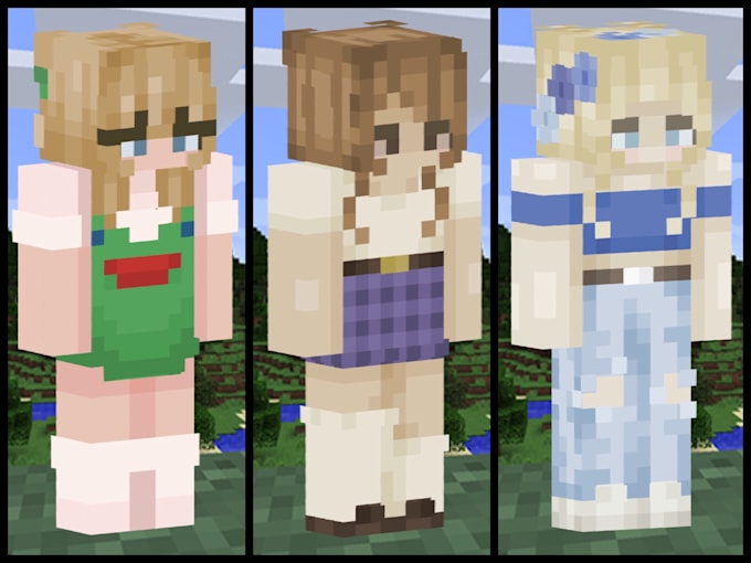 Make simple minecraft skins by Genibean | Fiverr