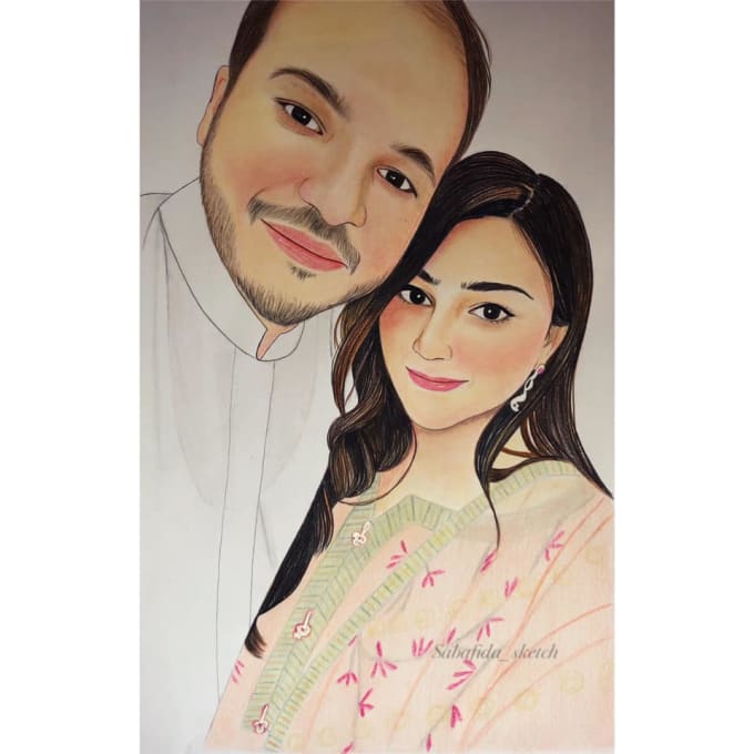 Draw a realistic handmade sketch of human by Saba_fida | Fiverr