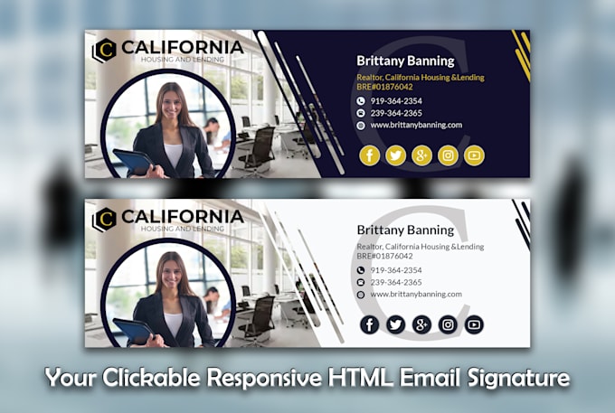 Design your clickable html email signature by Mdsajeeb722 | Fiverr