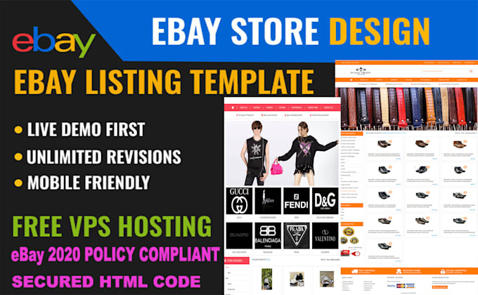 Design ebay store and custom responsive listing template by Tariq ...
