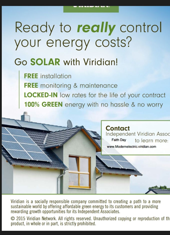 Give you a job giving people solar panels by Faithday | Fiverr