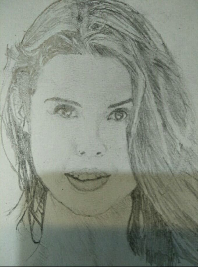 Draw your face with a pencil by Ajolatif | Fiverr