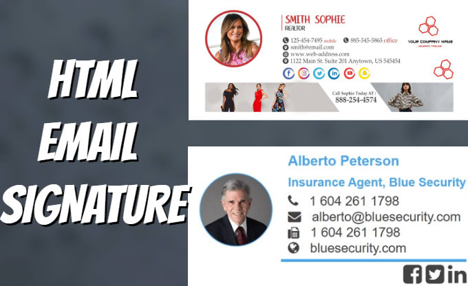 Create html email signature by Mohammadharis56 | Fiverr