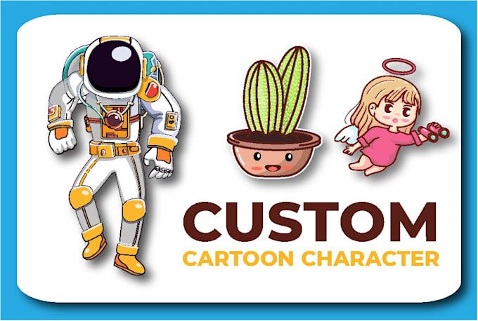 Draw custom cartoon vector character by Maaq_design | Fiverr