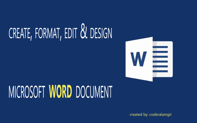 Create,format,edit and convert microsoft word documents by Coderalamgir ... Create,format,edit and convert microsoft word documents by Coderalamgir ...